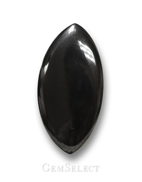 Hematite Information - A polished gemstone with a metallic luster