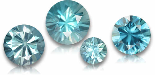 Shop Loose Blue Zircon - Natural Blue Zircon Gemstone, Faceted Blue ...