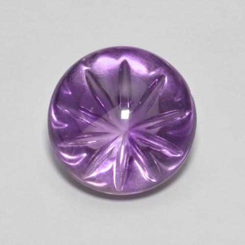 Round Amethyst Gemstones: Faceted and Cabochons in Many Colors and Sizes.