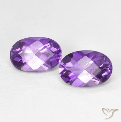 Checkerboard Cut Gemstones, Faceted Colored Stones with Checkerboa...