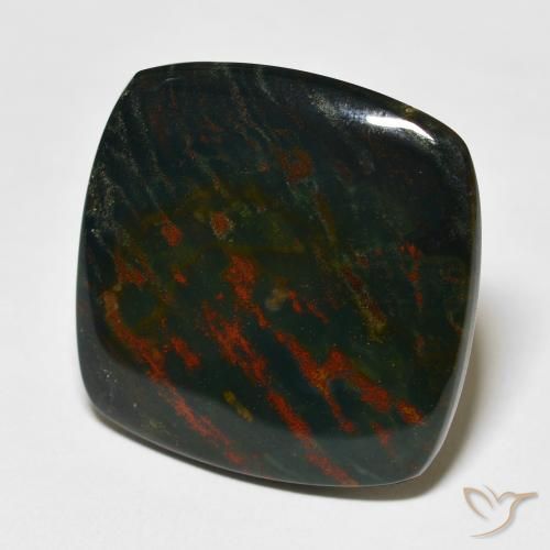 27.65ct Multicolor Bloodstone, Cushion Cut, 26.7x26.7 mm