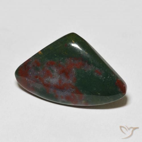 15.93ct Multicolor Bloodstone, Pear Shape, 27x17.2 mm