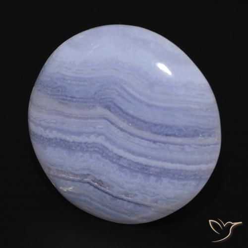 Loose Chalcedony 24.74ct Light Purplish Blue Chalcedony Gemstone for ...