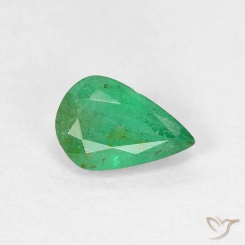 0.4 carat Pear Shape Emerald Gemstone | loose Certified Emerald from ...