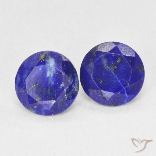 1.55ct Loose Round Cut Lapis Lazuli Gemstones | 6 mm | GemSelect