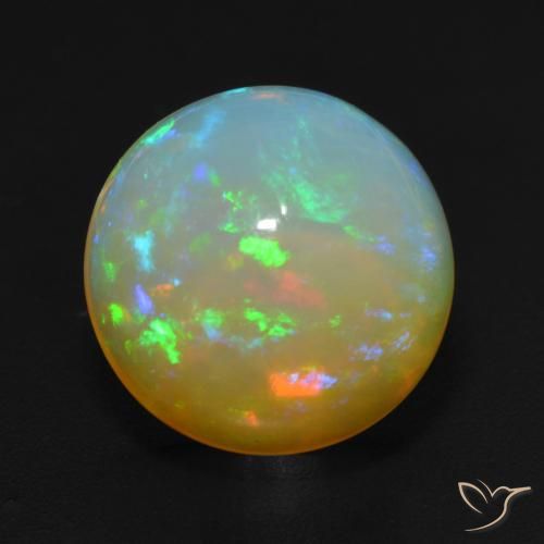 Round Opal Gemstones: Cabochons and Faceted Stones in Many Colors ...