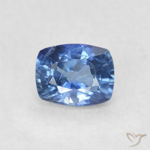 0.53 carat Blue Sapphire Gemstone | Cushion loose Sapphire from ...
