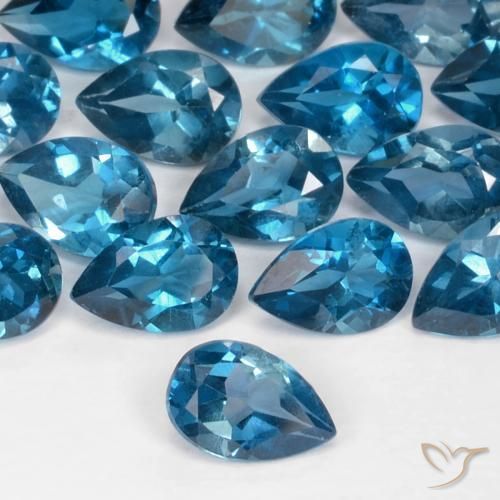 London Blue Topaz Gemstones for Sale - In Stock and Ready to Ship ...