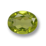 1.5ct Oval Facet Lively Green Peridot for sale